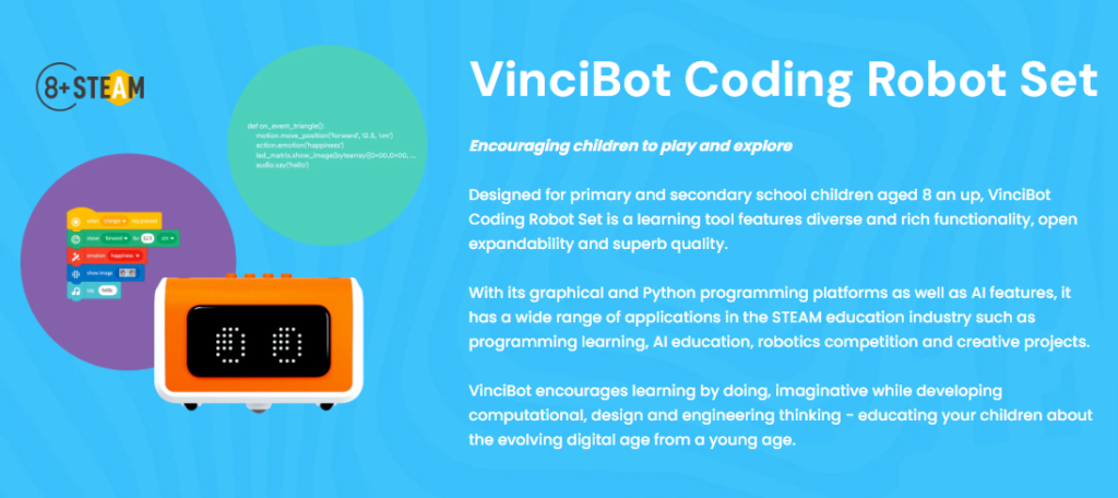 VinciBot Coding Robot Set - TechnoKids